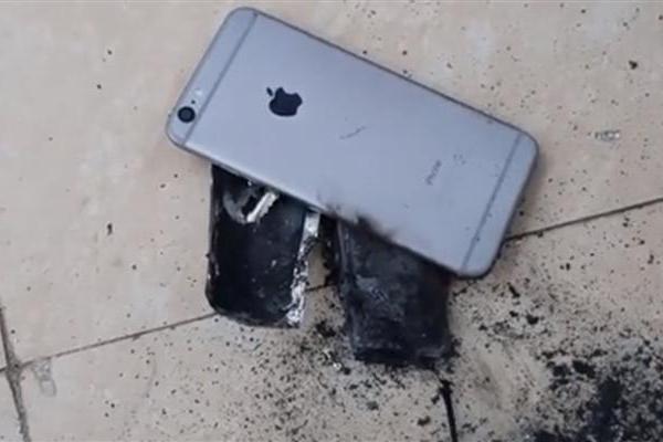 越南发廊一台iPhone 6S起火爆炸：画面恐怖_TOM科技