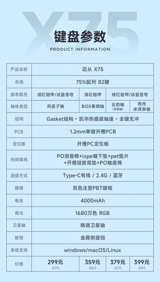 迈从X75客制化量产键盘卷王震撼预告！_TOM资讯